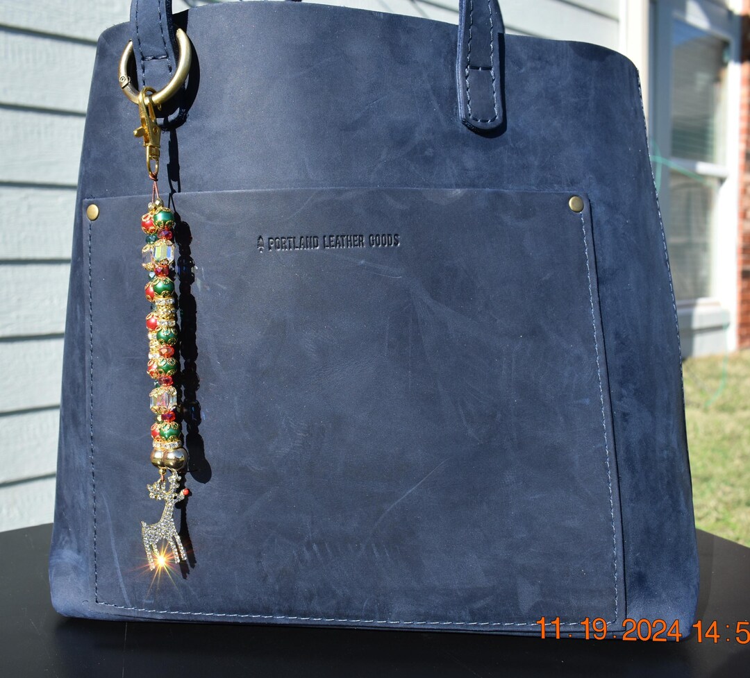 Purse Bling Gold Bead Toppers and Hardware, Genuine Leather Cord, Red ...