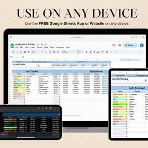 Job Application Tracker | Google Sheets | Job Planner | Interview and ...