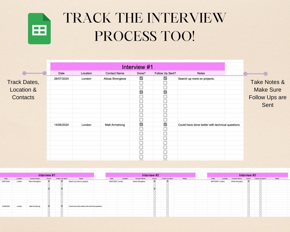 Ultimate Internship and Job Application Tracker | Excel Template | Job ...