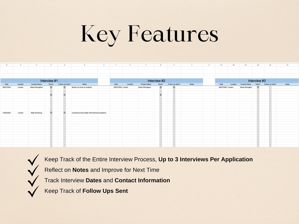 Ultimate Internship and Job Application Tracker Google Sheets Template ...
