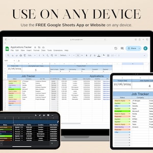 Ultimate Internship and Job Application Tracker | Google Sheets ...