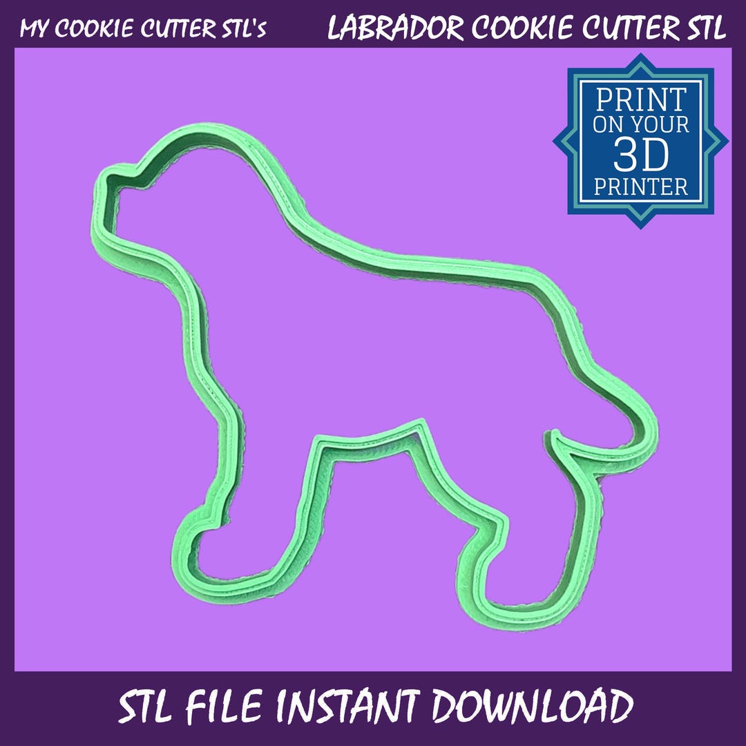 Labrador Dog Cookie Cutter. Print on Your 3D Printer. Perfect for ...