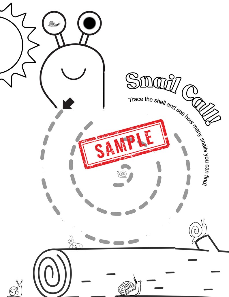 Garden Critter Educational Printables Set of 5 Activity Sheets for Kids ...