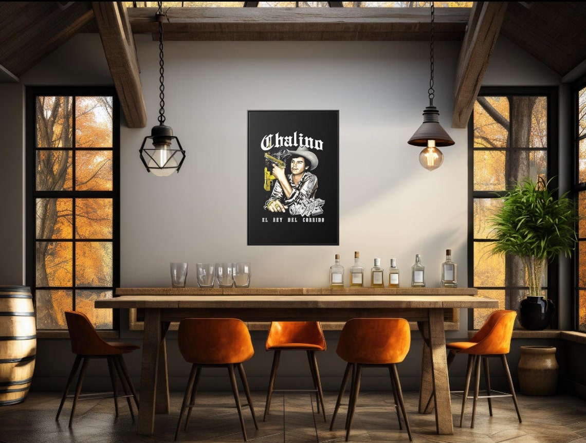 Retro Chalino Sánchez Poster, Contemporary Art, Minimalist Art, Retro ...