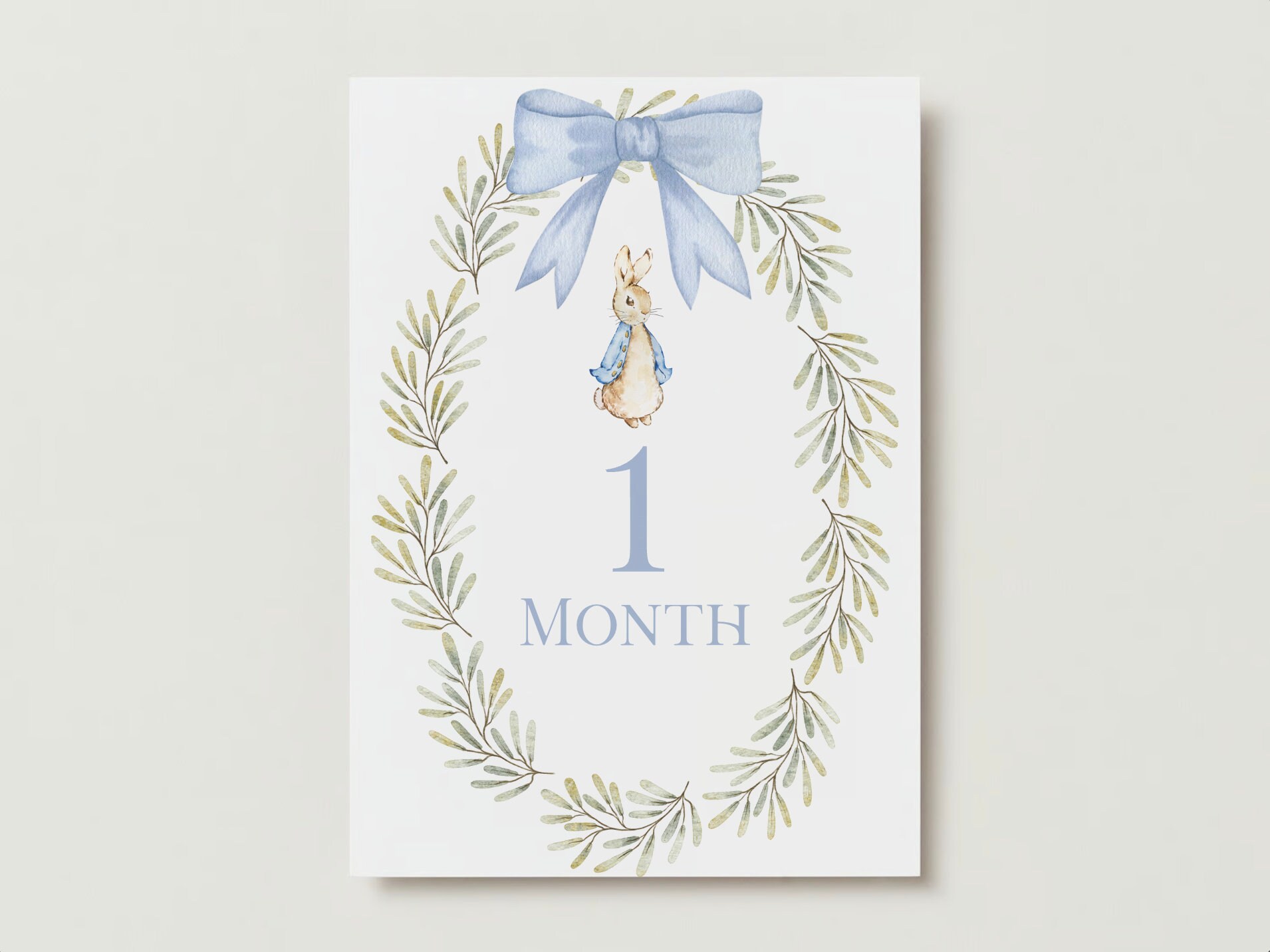 Peter Rabbit Baby Milestone Cards,peter Rabbit Digital Prints,woodland ...