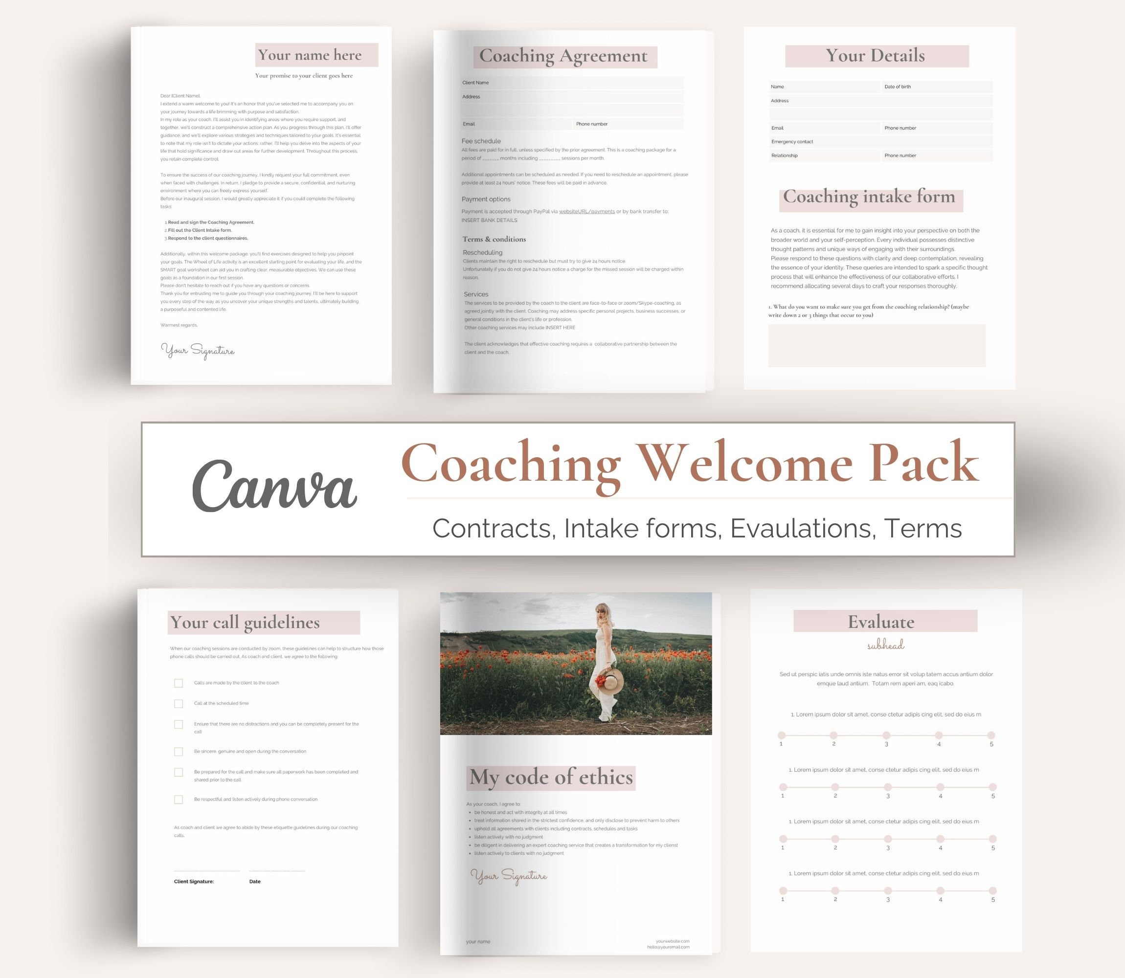 Coaches Welcome Pack Contract & Agreement Package, Forms and Contracts ...