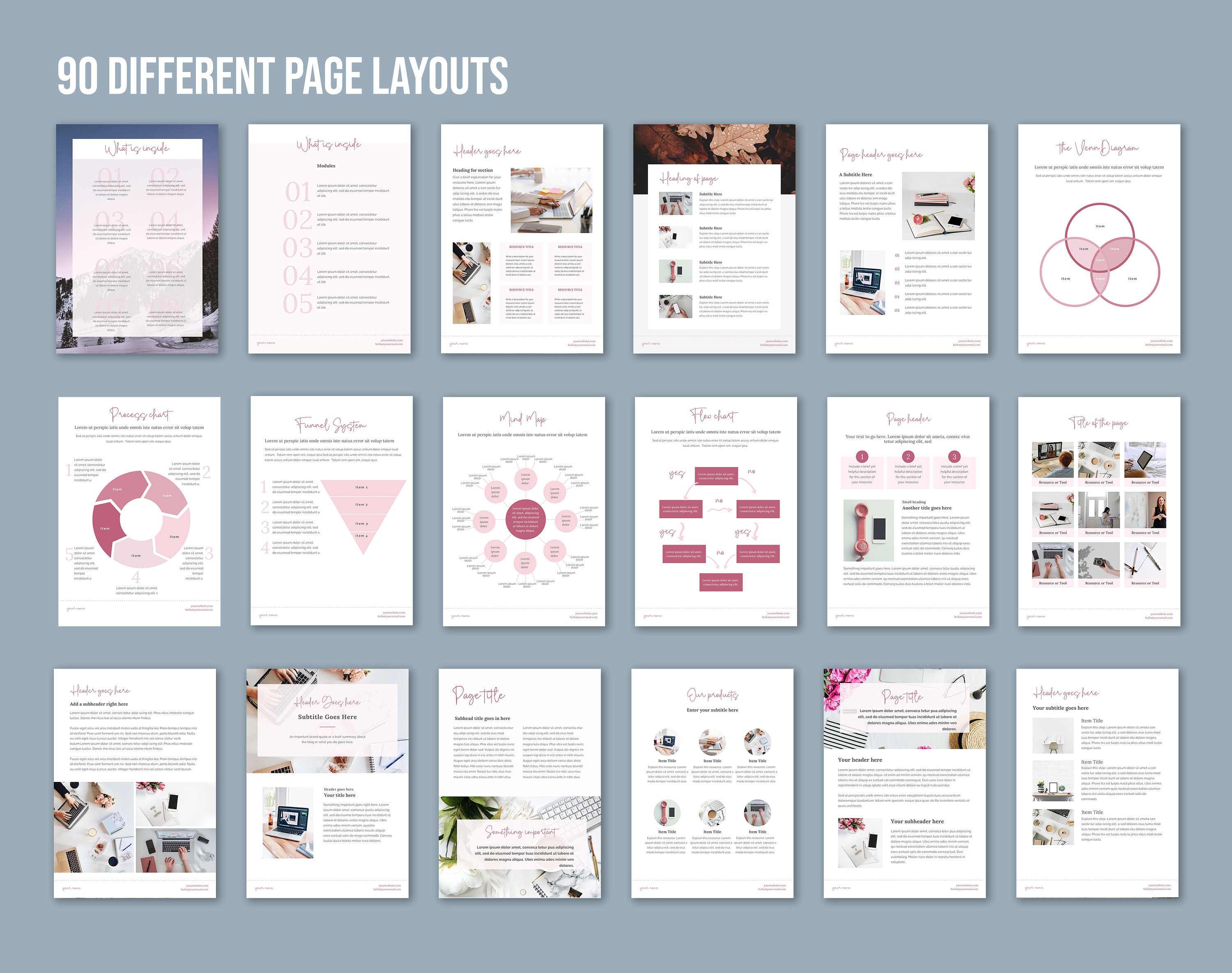 Canva Book Template Ebook Lead Magnet Workbook Planner Brochure 