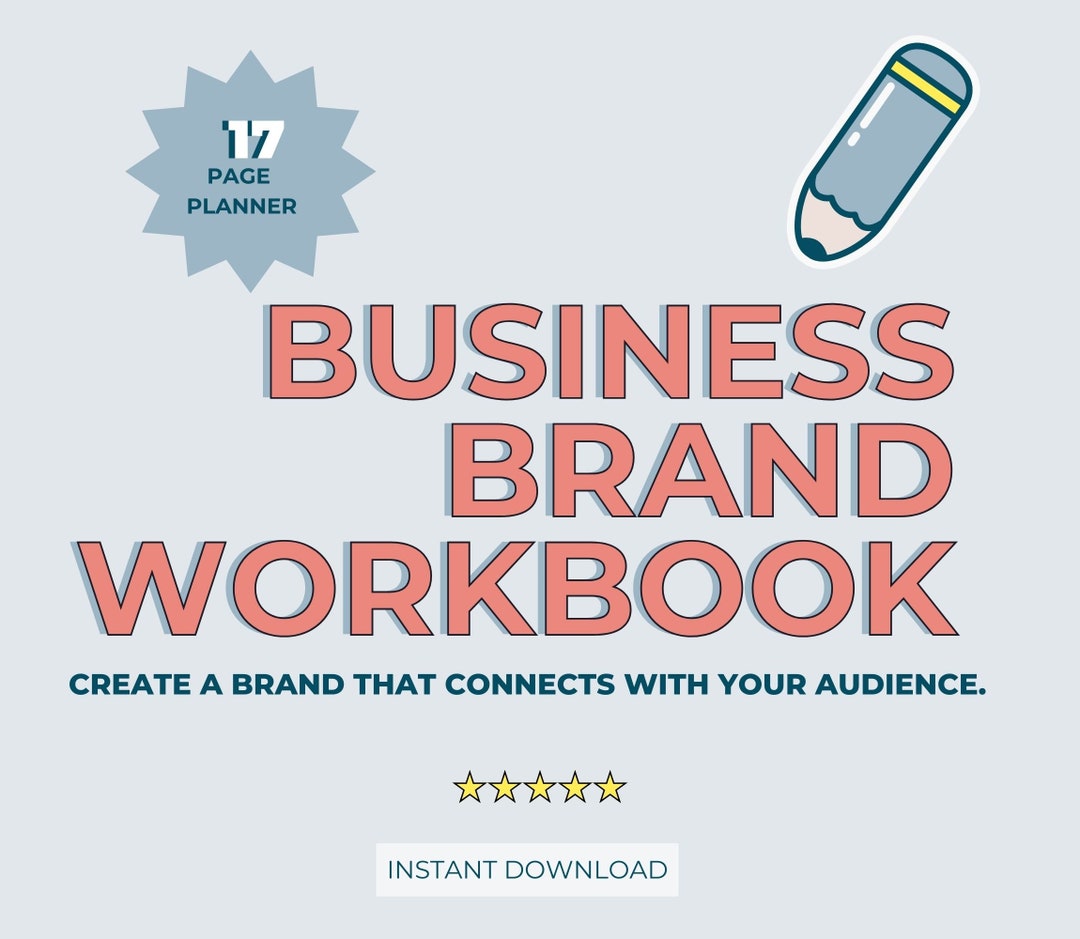 Business Brand Planner. Create Your Own Brand Workbook. Includes Logo ...