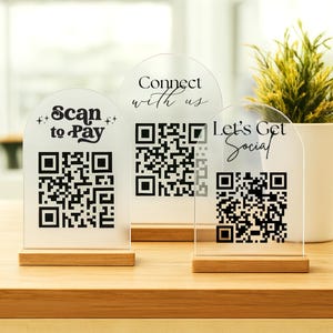 Personalized Business Leave a Review, QR Code Sign, Google Review, Mini ...