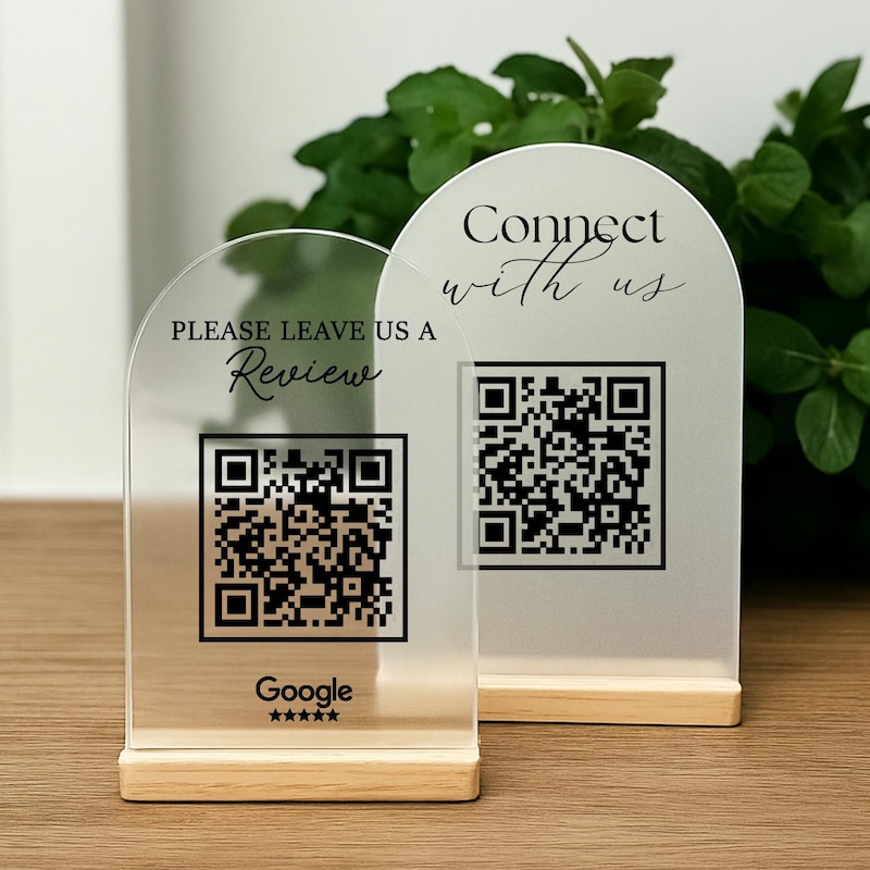 Qr Code Payment Wood Display - Etsy