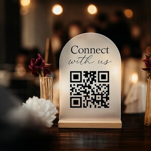 Mini QR Code Display Sign, Review Sign, QR Code Business Sign, Google ...