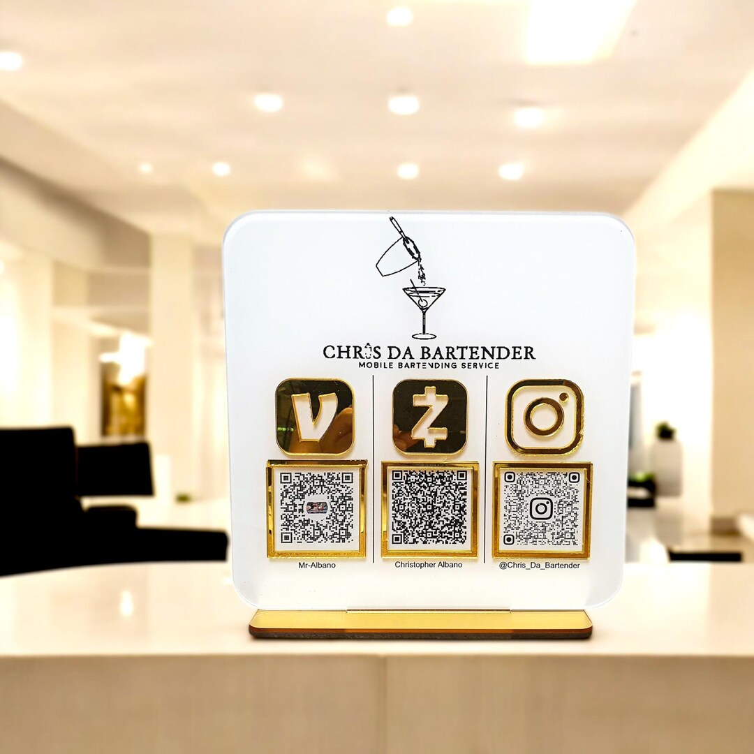 Custom QR Code Sign, Personalized QR Sign, Payment Method Sign, Shop ...