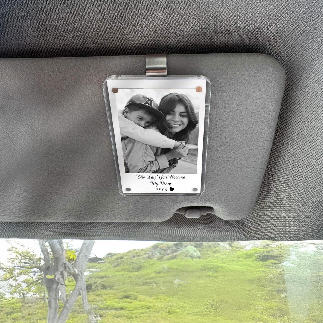 Personalized Photo Car Visor Clip, Sentimental Keepsake Gift - Etsy