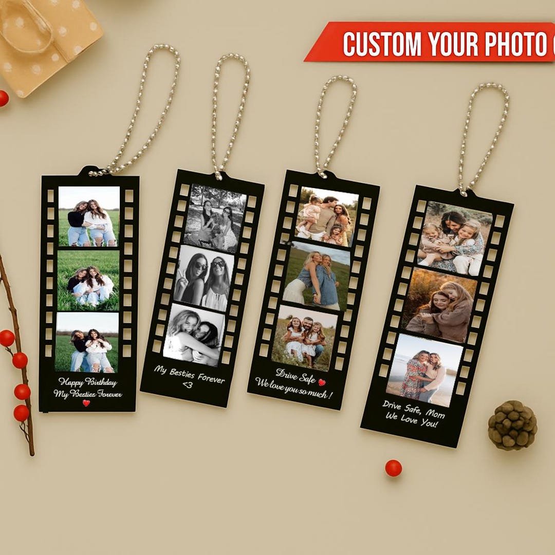 Personalized Photo Film Strip Car Visor Clip - Sentimental Mom Keepsake ...
