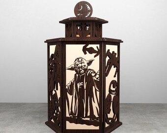 3D Halloween Lantern Laser Cut File,halloween Scene Lantern Svg ...