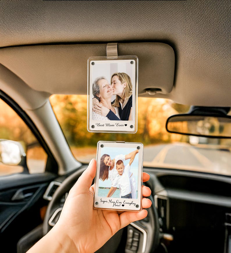 Personalized Photo Car Visor Clip, Sentimental Keepsake Gift - Etsy