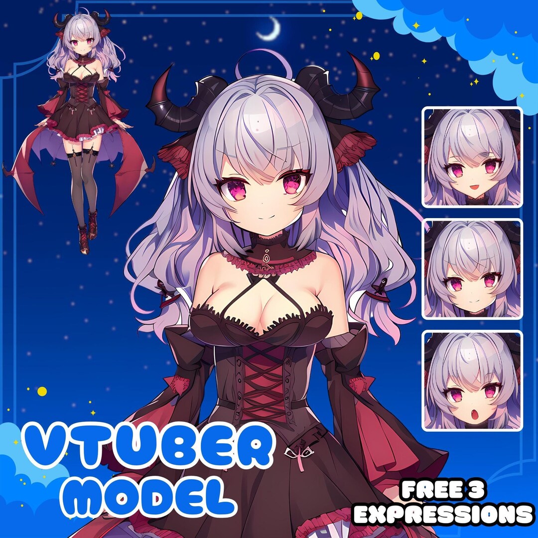 Custom Live2d Vtuber Commission | Vtuber Model | Live2d Model Commission | Vtuber Assets ...