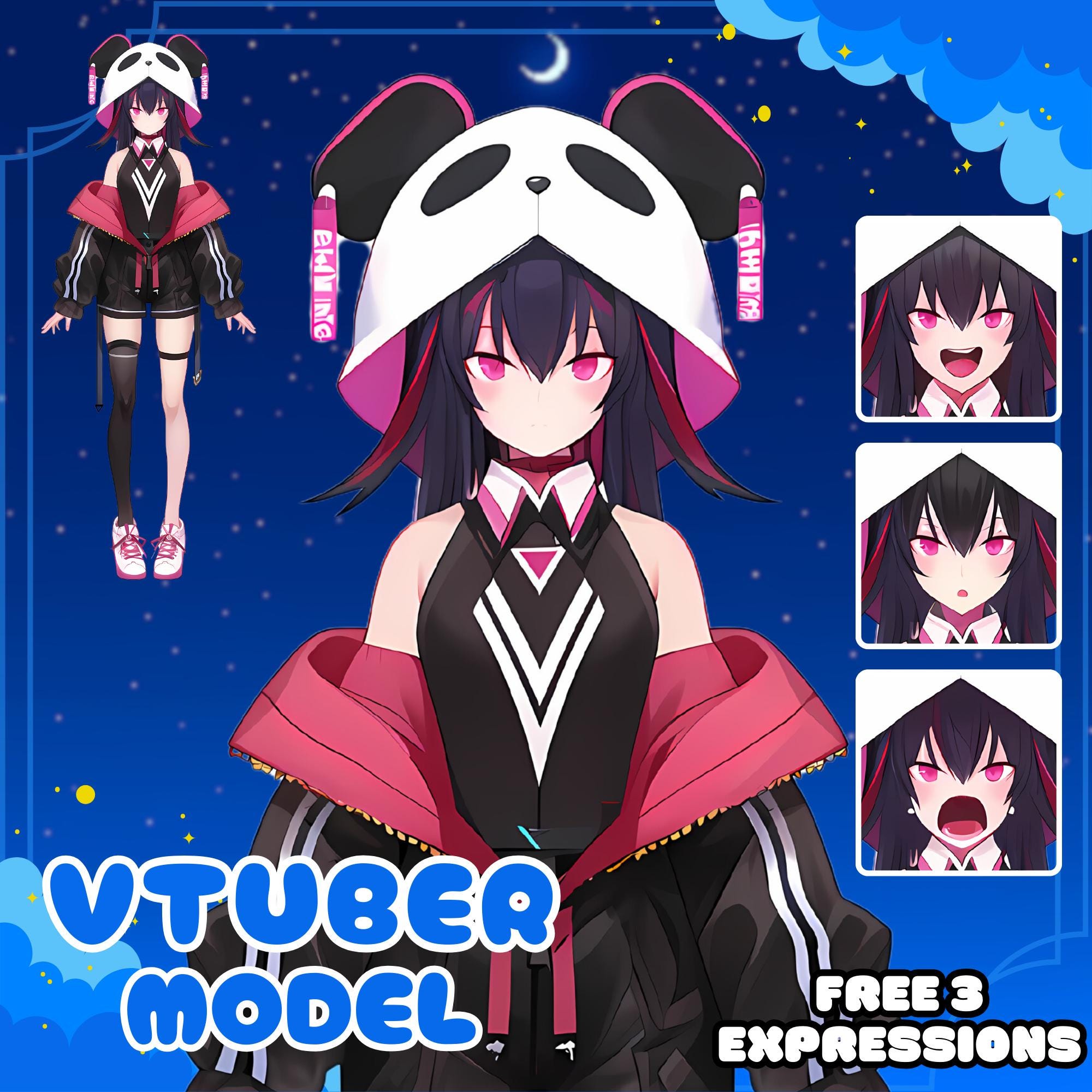 Custom Live2d Vtuber Commission Live2d Model Commission, Pngtuber ...