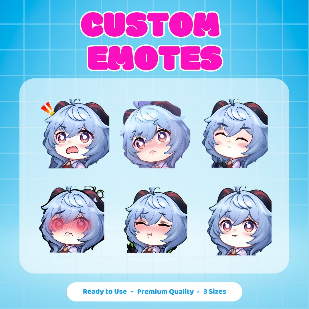 Custom Twitch Emotes or Base Emote and Animated Emotes, Sub Emotes ...