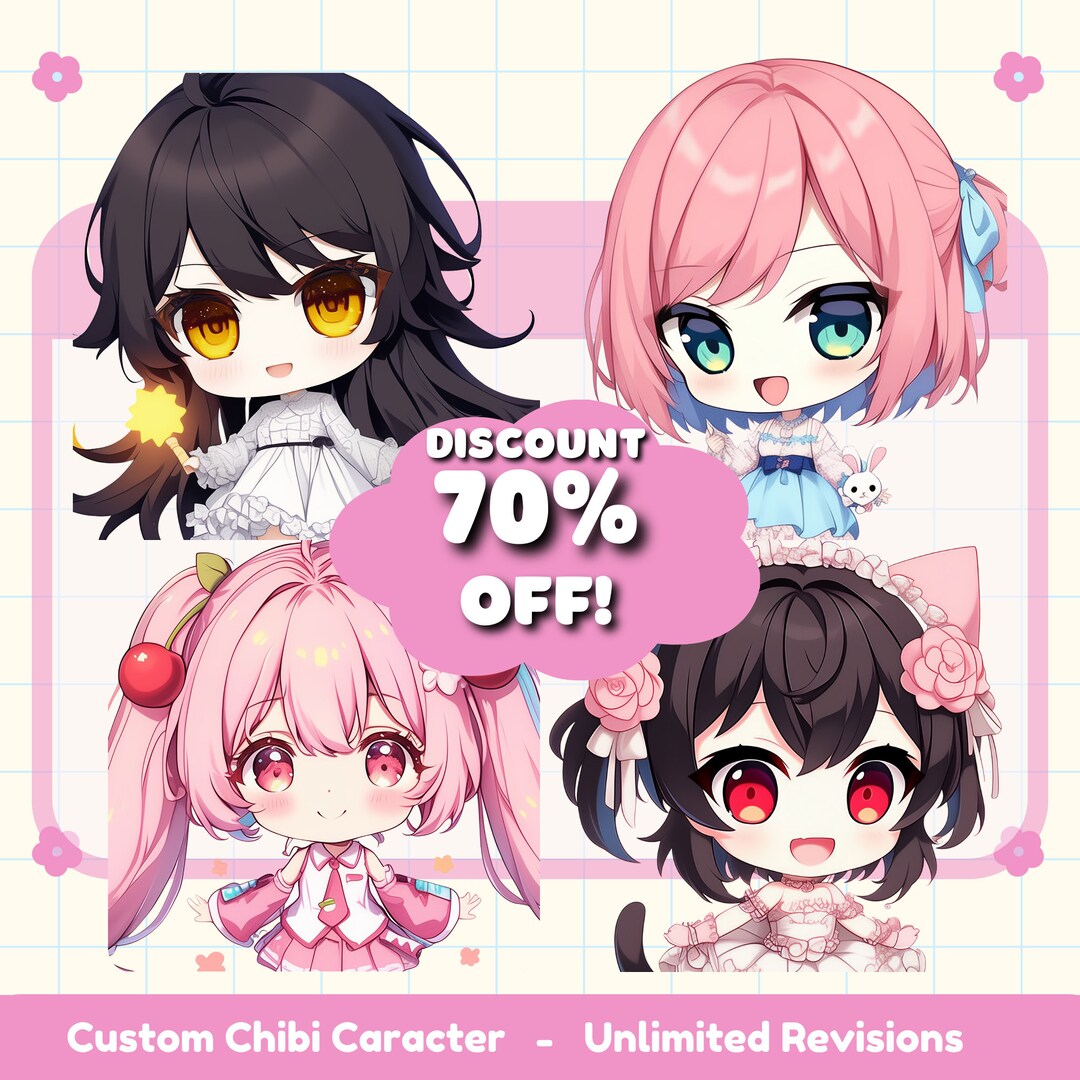 CUSTOM CHIBI ANIME Art Chibi Character, Cute Chibi, Chibi Emotes ...