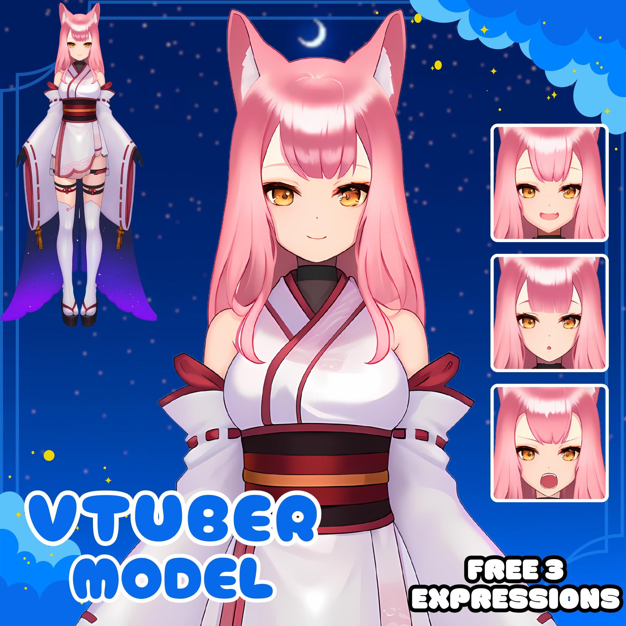 Custom Live2d Vtuber Commission Live2d Model Commission, Pngtuber ...