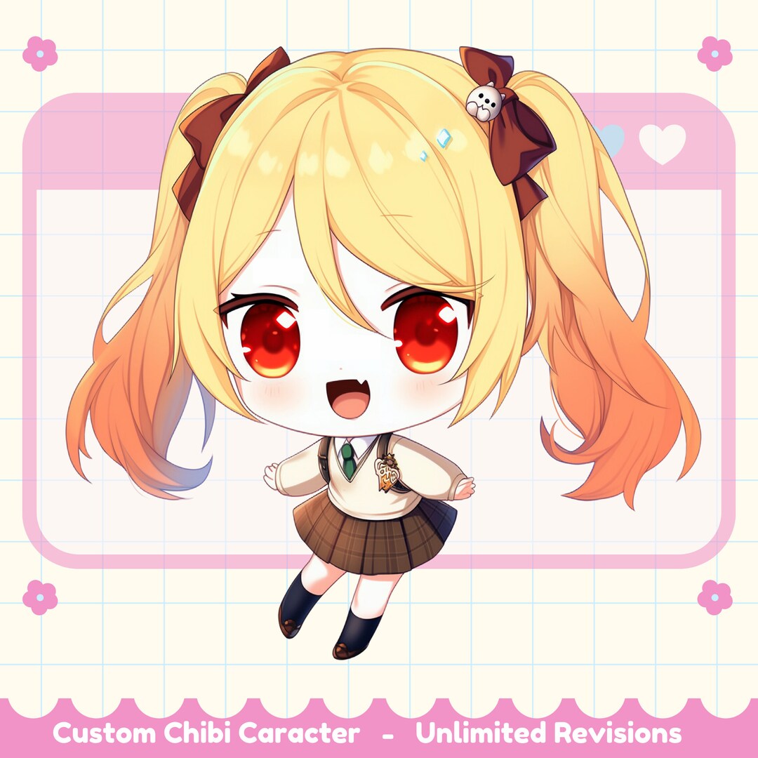 CUSTOM CHIBI ANIME Art Chibi Character, Cute Chibi, Chibi Emotes ...