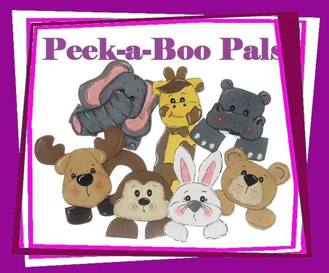 Peek-a-boo TEAR ANIMAL Patterns & Instructions PDF E-book - Etsy