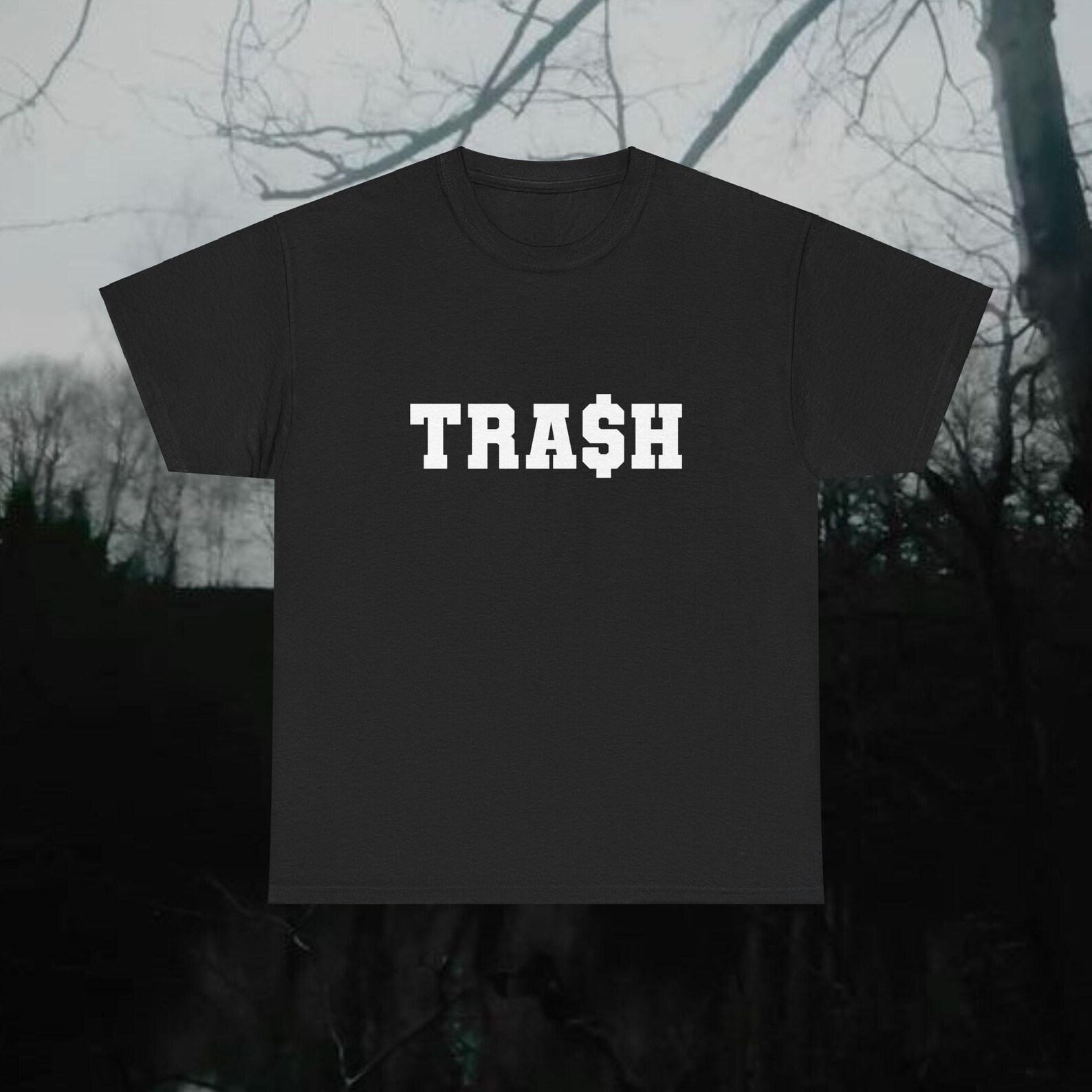 Trash Graphic T-shirt, Funny Meme Y2K Opium Streetwear, Emo Y2k Tee ...