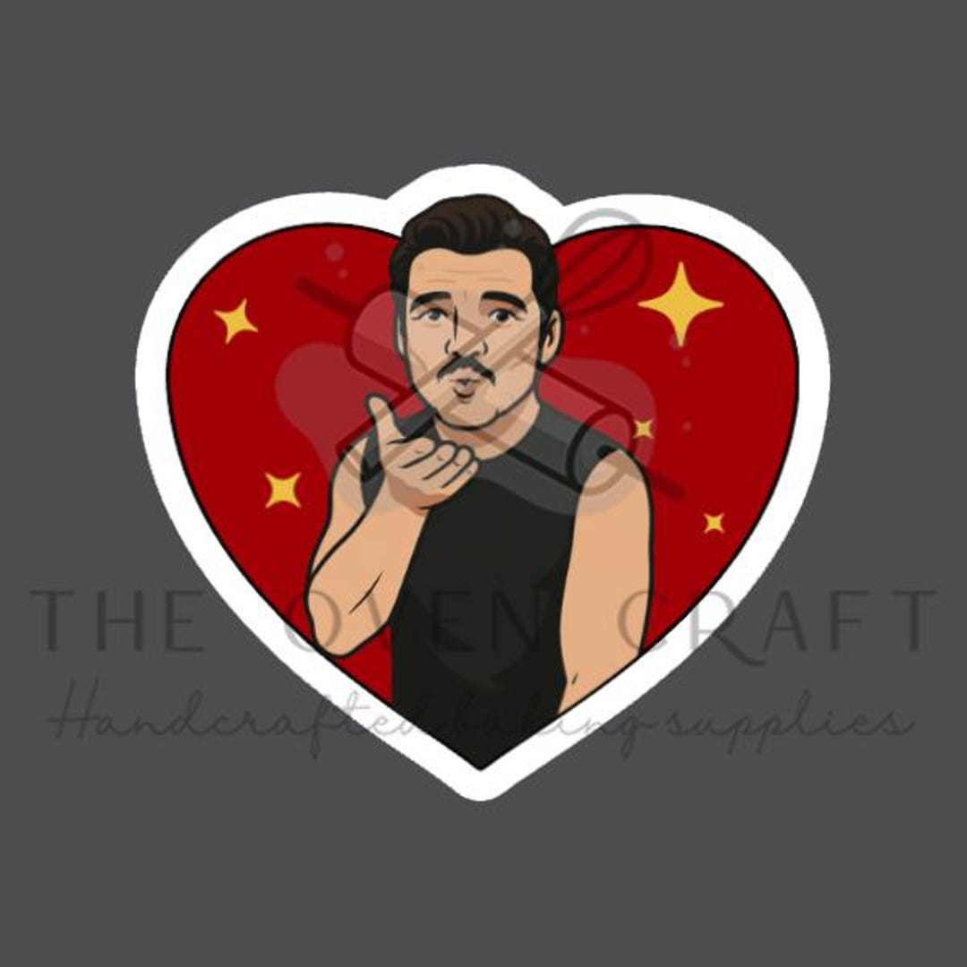 Pedro Pascal Magnet – Heart Hands Kiss Magnet – Funny Celebrity Gift ...