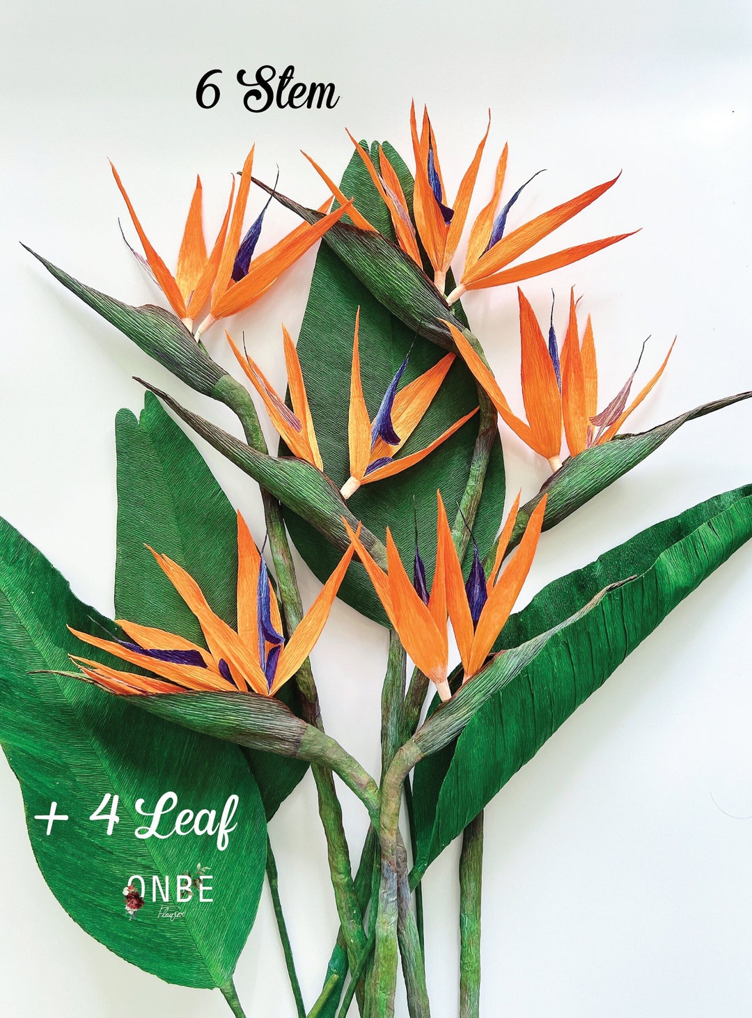Bird of Paradise Paper Flowers - Etsy