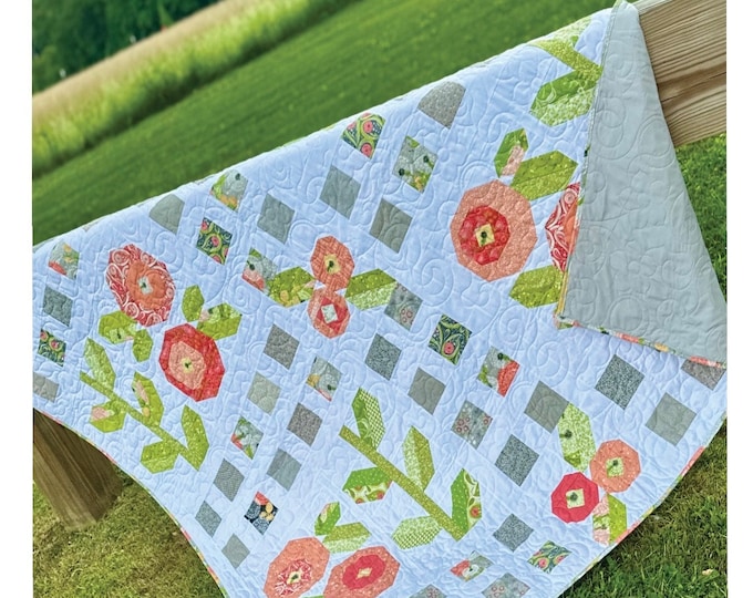 Antique Whig Rose Applique' Reproduction Quilt Pattern - Etsy