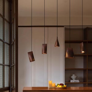 Handmade Walnut Wood Pendant Light: Modern Hanging Lamp - Etsy