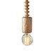 Artisan-crafted Walnut Spiral Pendant - Bespoke Elegance for Luxe ...