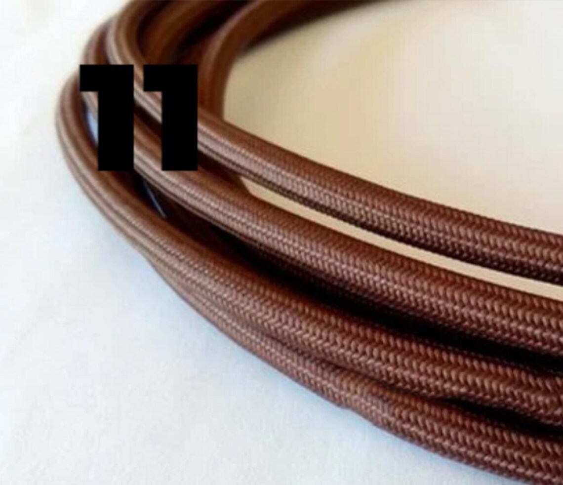 Custom Color Fabric and Braided Light Cords - 60 Inch Length, Multiple ...