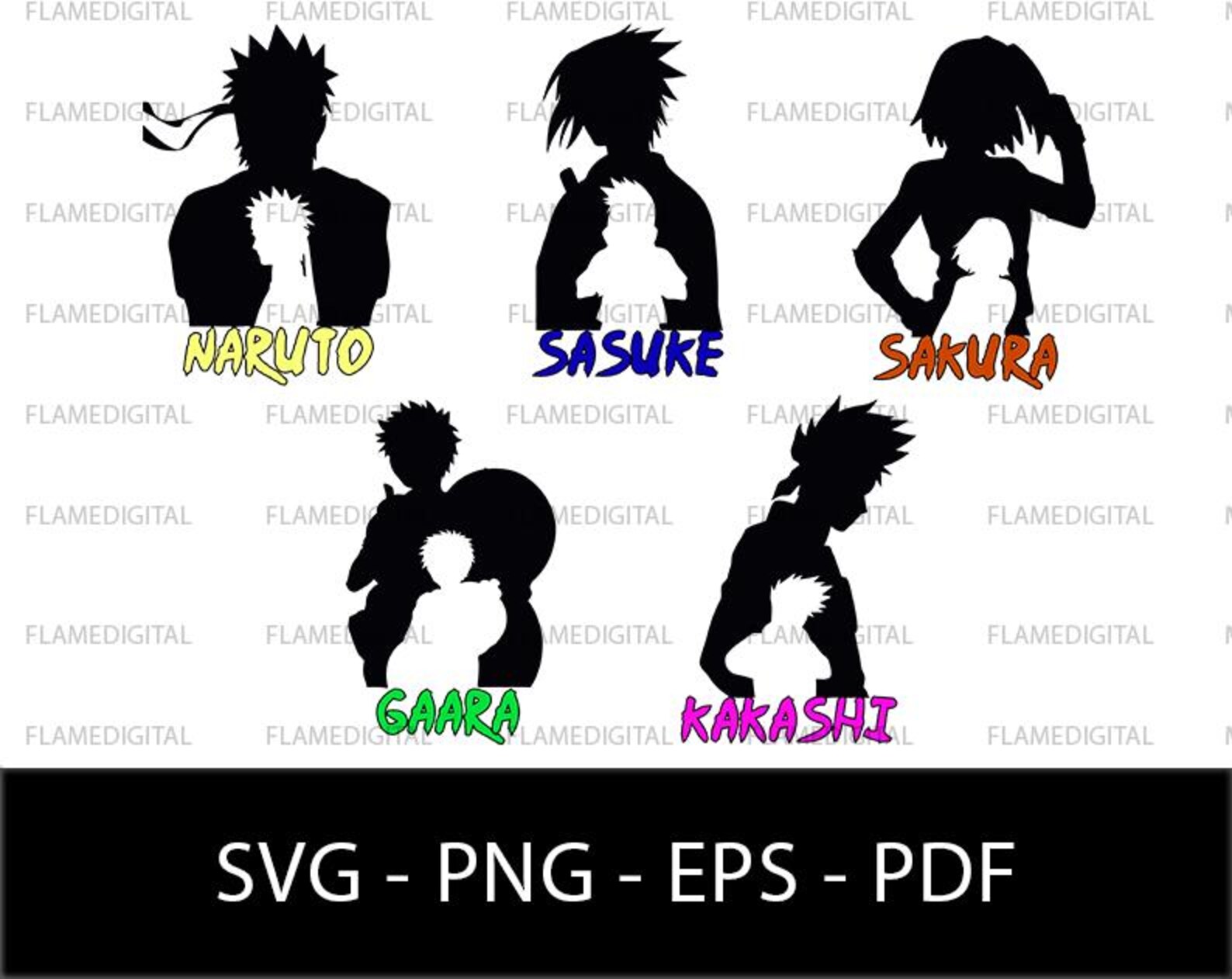 Anime SVG Bundle, Anime PNG, Anime Cut File, Anime Clipart, Anime JPG ...