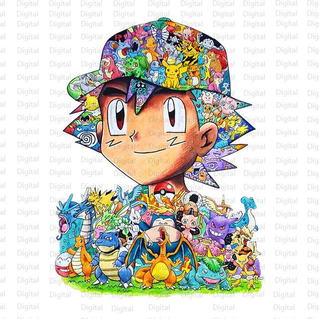Pokemon Sublimation PNG, Pokemon Cut file, Clipart, Silhueta, Download ...