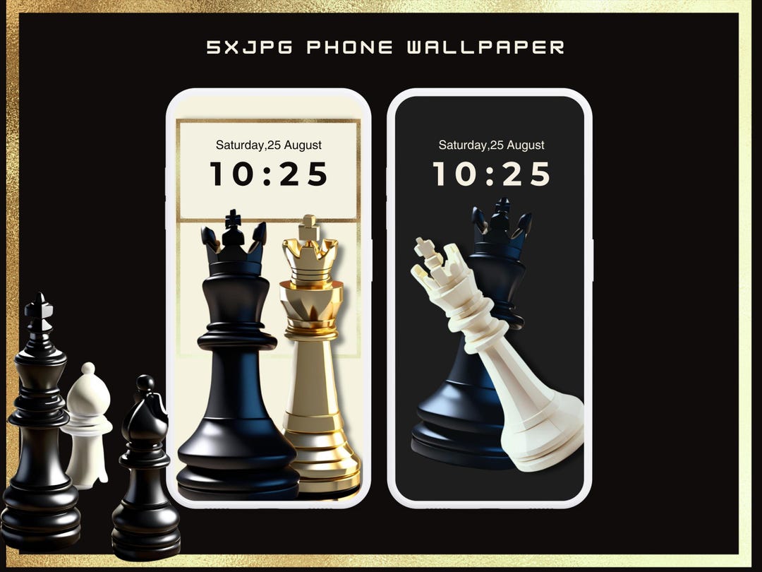 Chess Phone Wallpapers – 1080x1920 Px | Black, White, Ivory & Gold ...