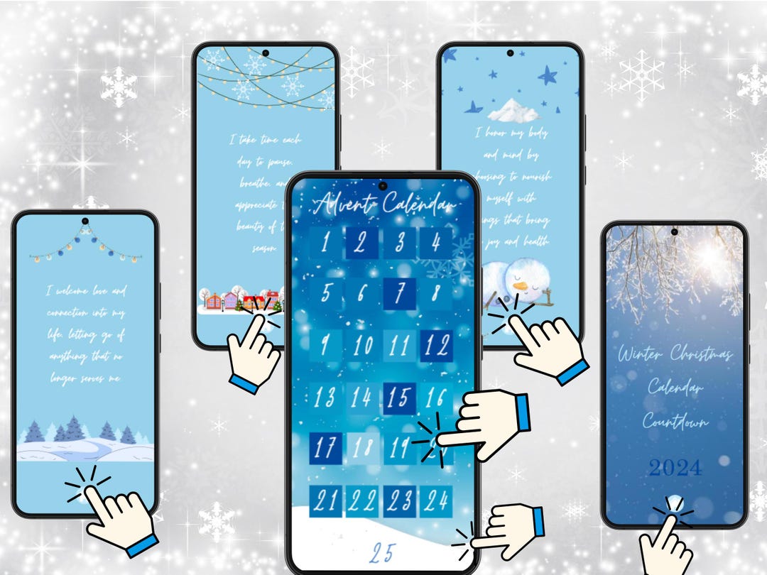 Digital Christmas Countdown 2024 Advent Calendar Pdf Instant Download ...