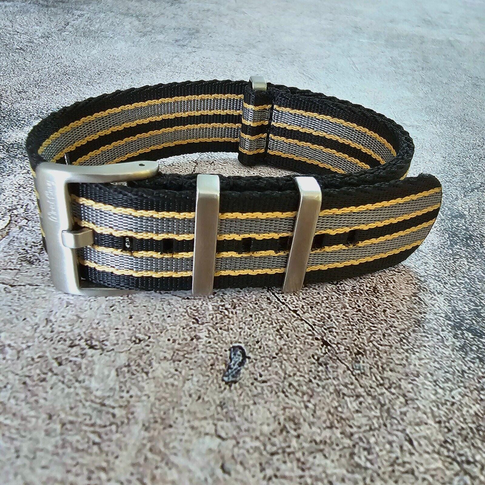 Premium Nylon Military Watch Strap Band James Bond 007 MOD 18mm 20mm ...