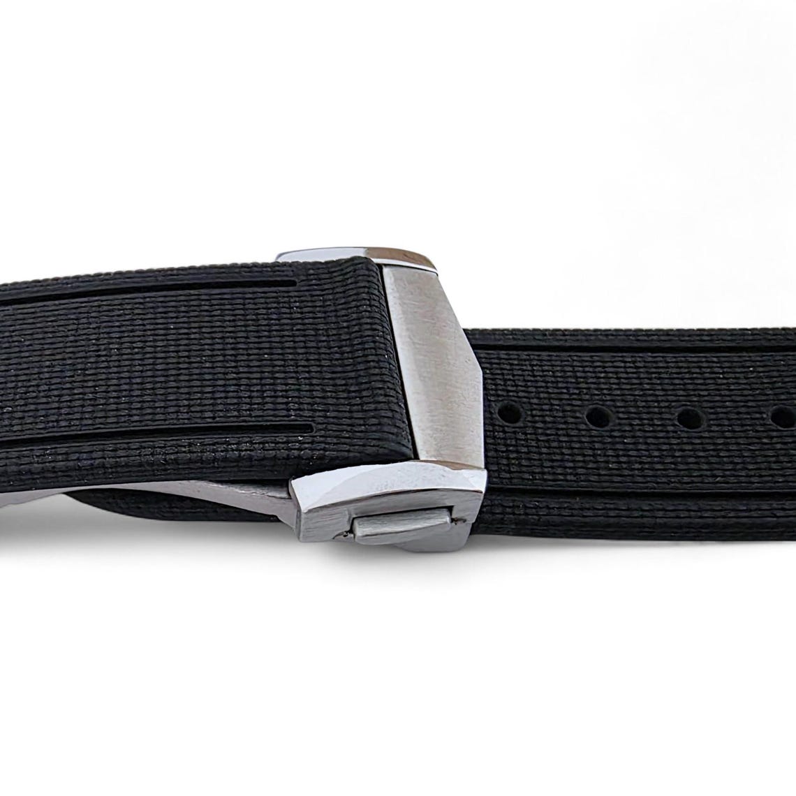 FKM Rubber Watch Strap Band Deployment Clasp Divers Quick Release 20mm ...