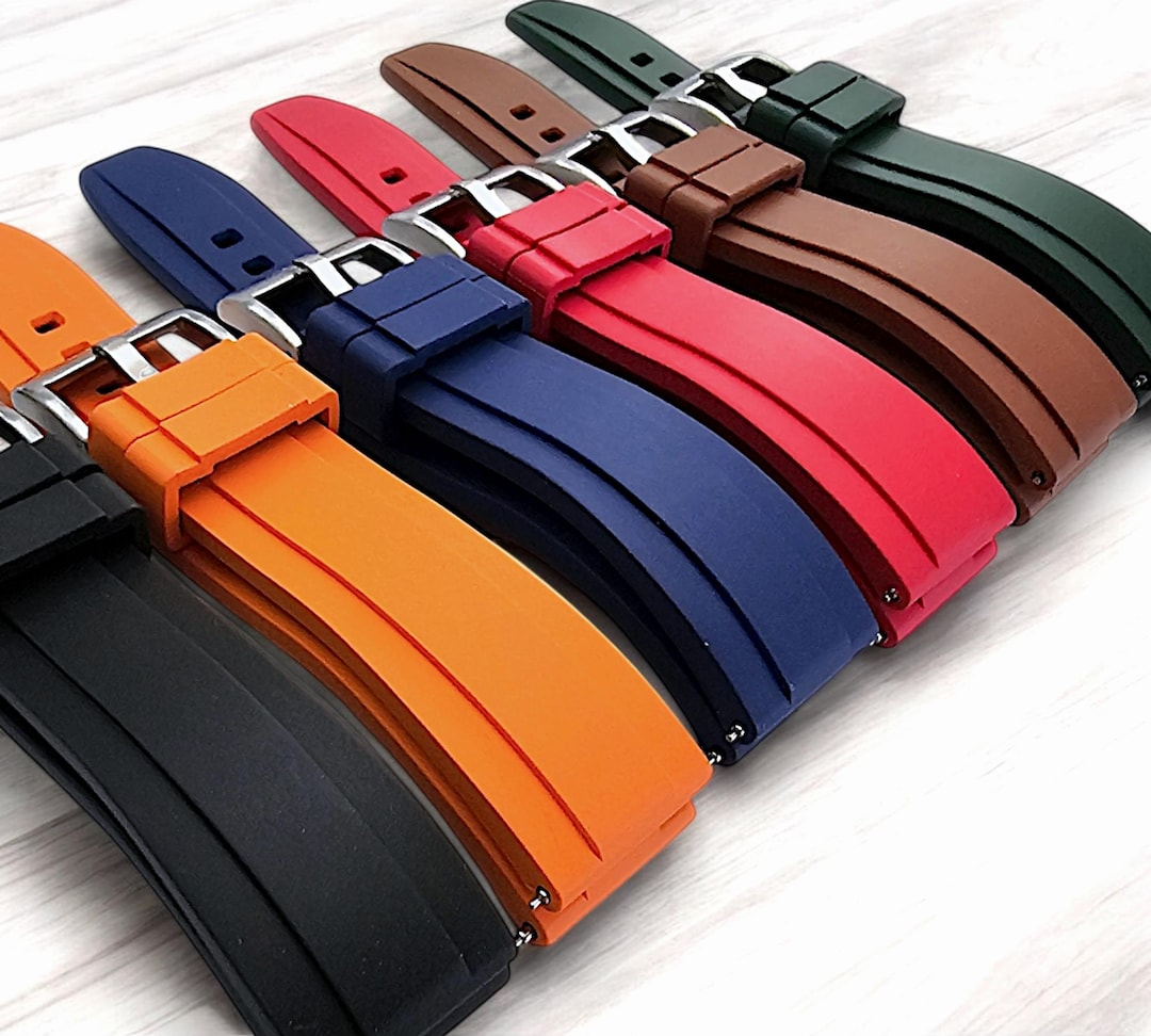 FKM Rubber Watch Strap: Premium Divers Sports Band, Quick Release - Etsy