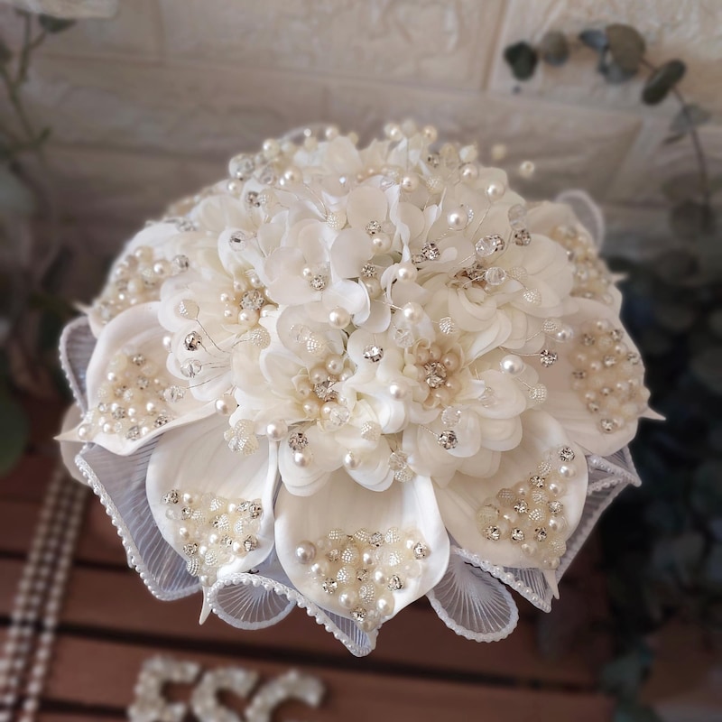 Pearl Bouquet - Etsy