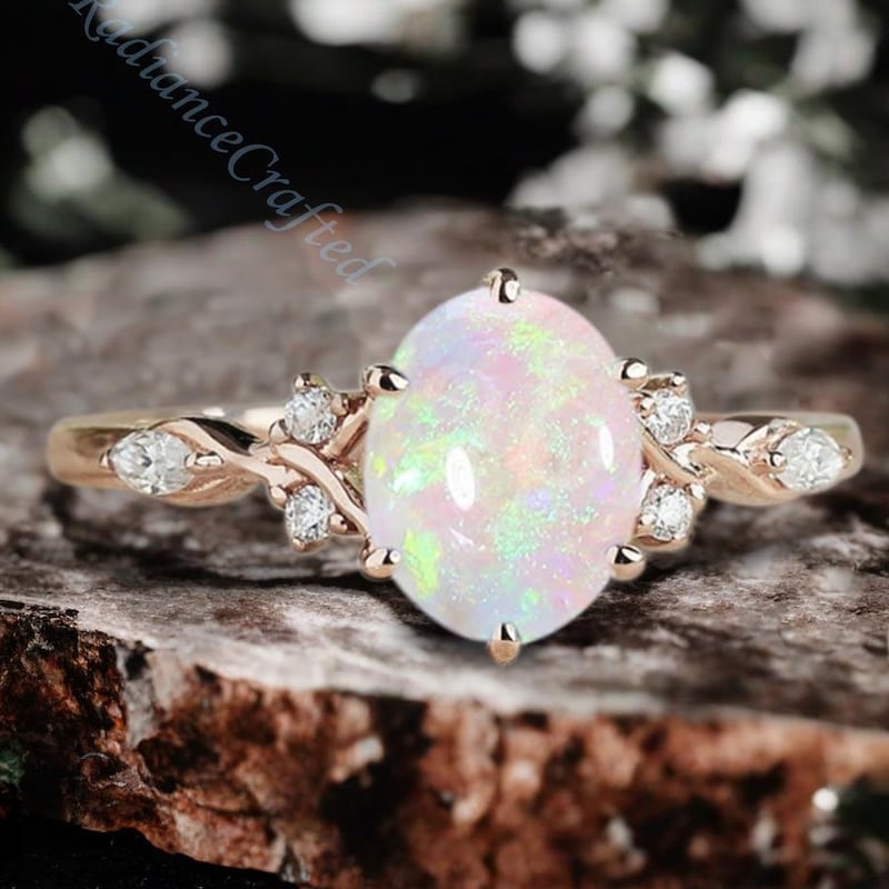 Opal Engagement Ring - Etsy