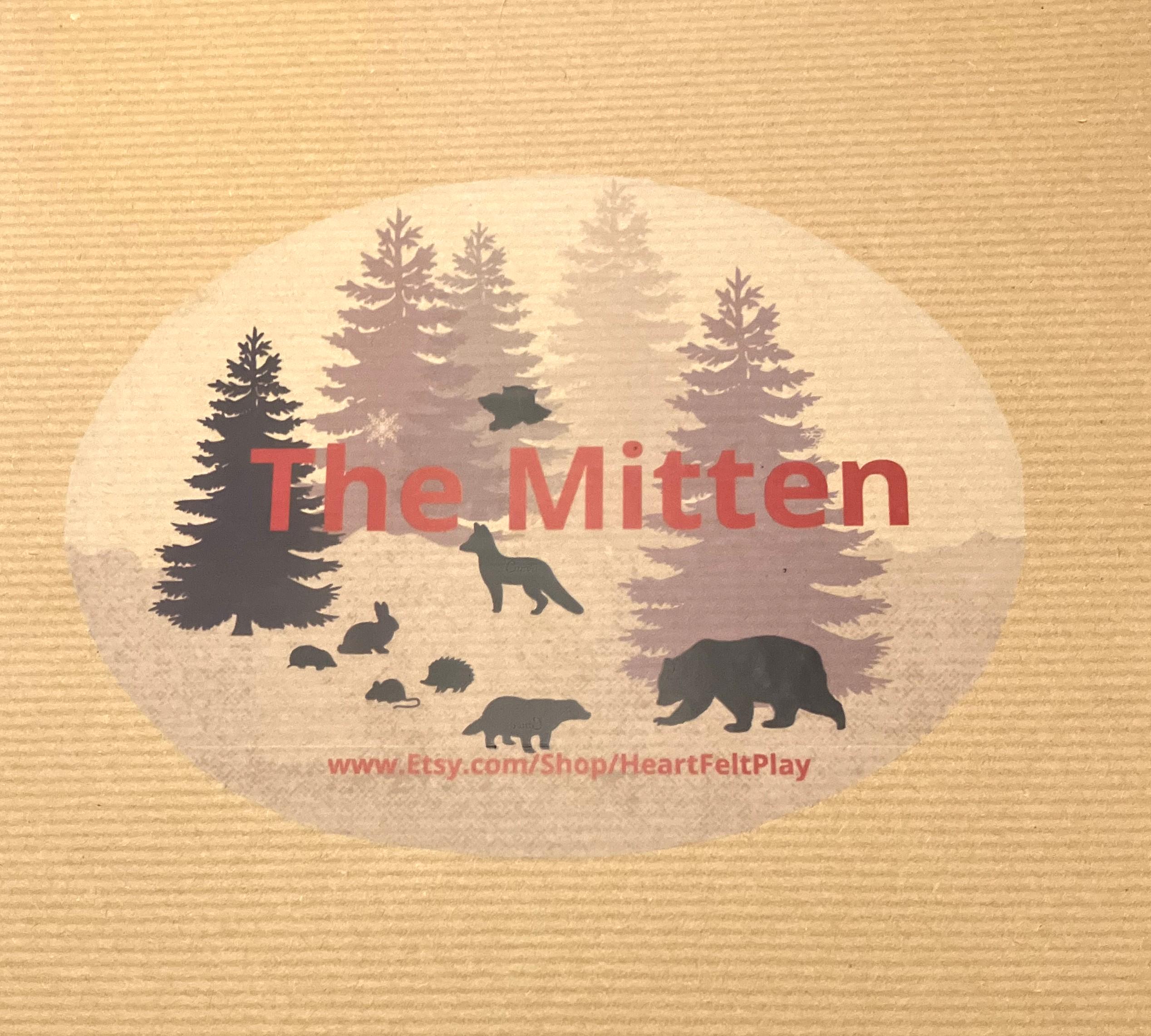 The Mitten Finger Puppet Gift Boxed Set Snow White Mittens & 8 Finger ...