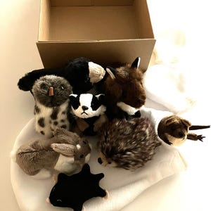 The Mitten Finger Puppet Gift Boxed Set Snow White Mittens & 8 Finger ...