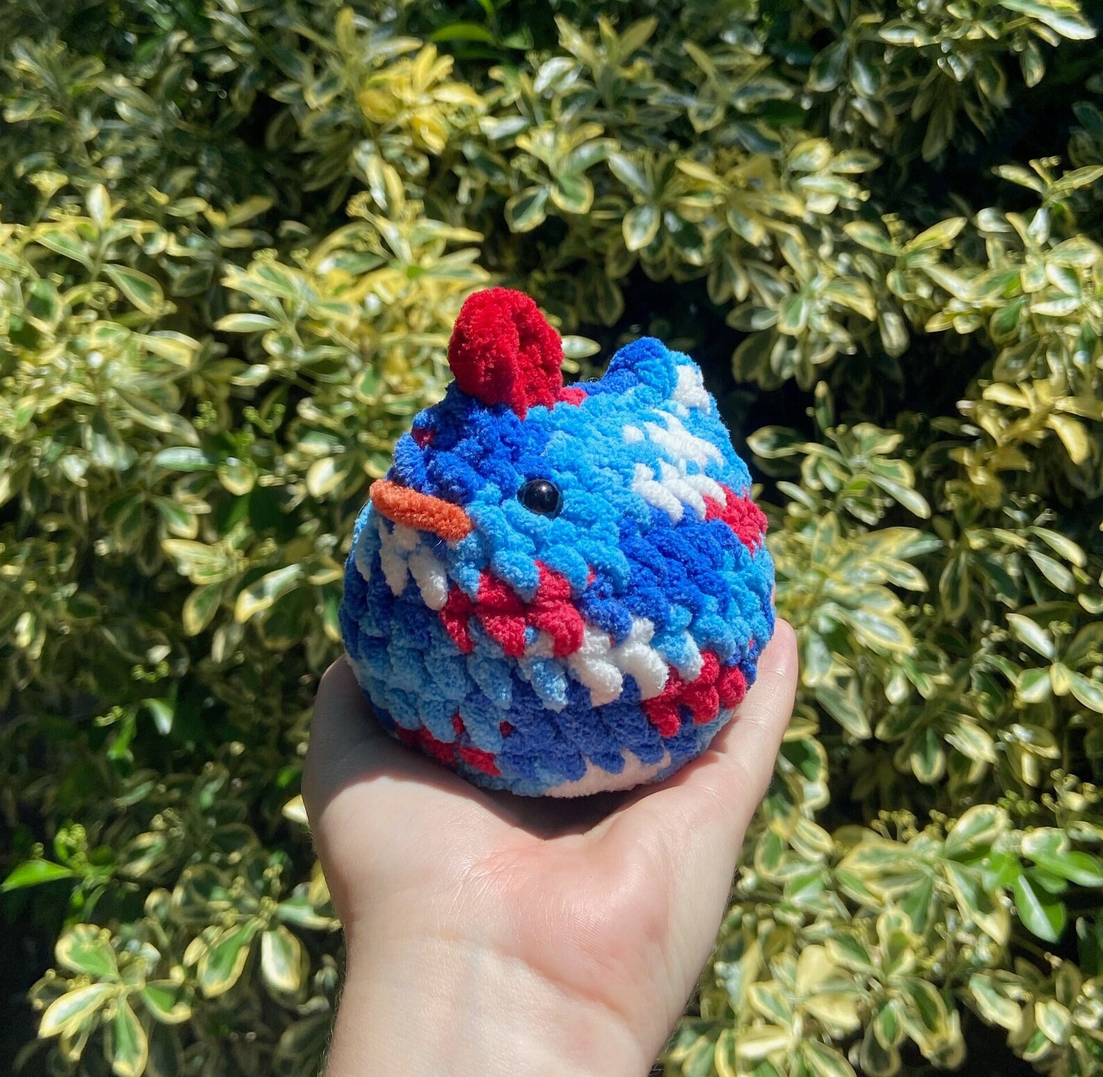 Patriotic Pals chicken Crochet Chicken Amigurumi Chicken Fourth of July ...