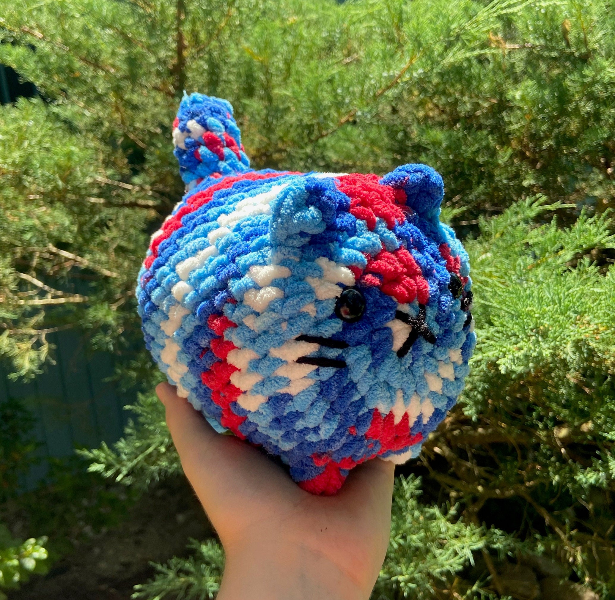 Patriotic Pals cat Loaf Crochet Cat Crochet Plushie Amigurumi Cat Cat ...