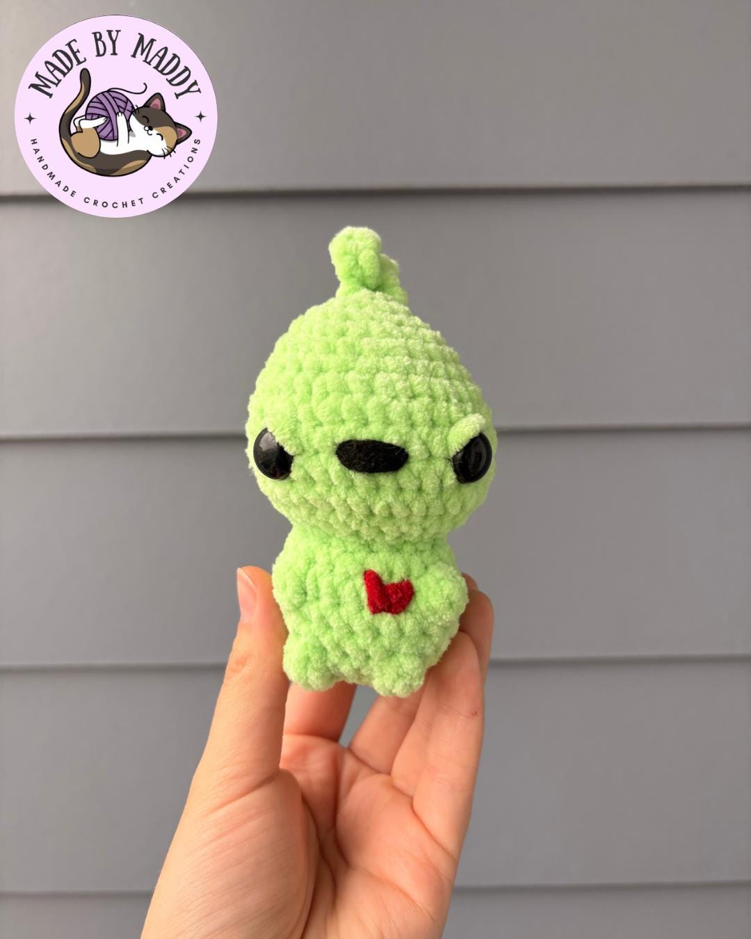 Small Meanie Greenie | Crochet | Amigurumi | Stocking Stuffer ...