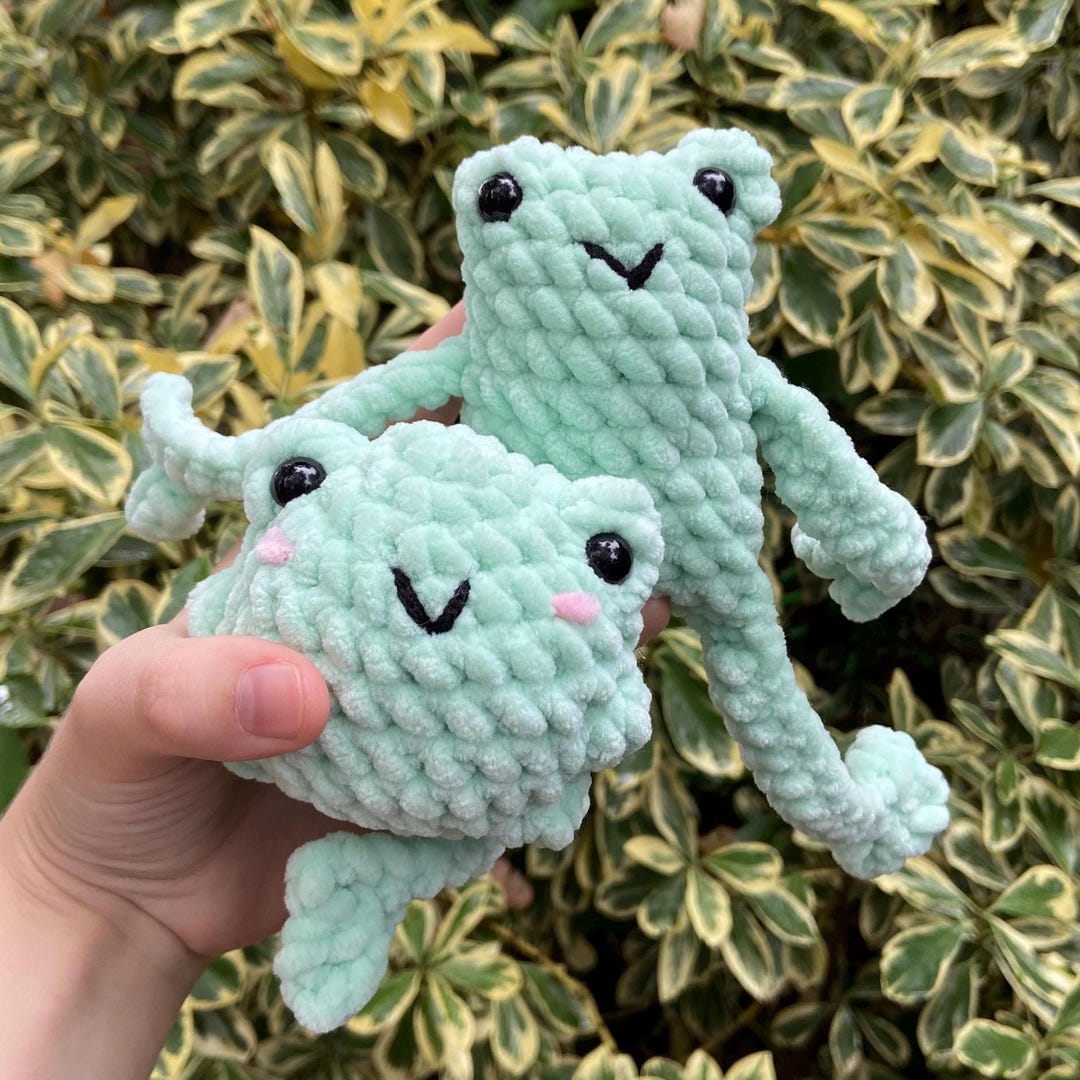 Chunky Frog | Leggy Frog | Frog Plushie | Frog Amigurumi | Crochet Frog ...