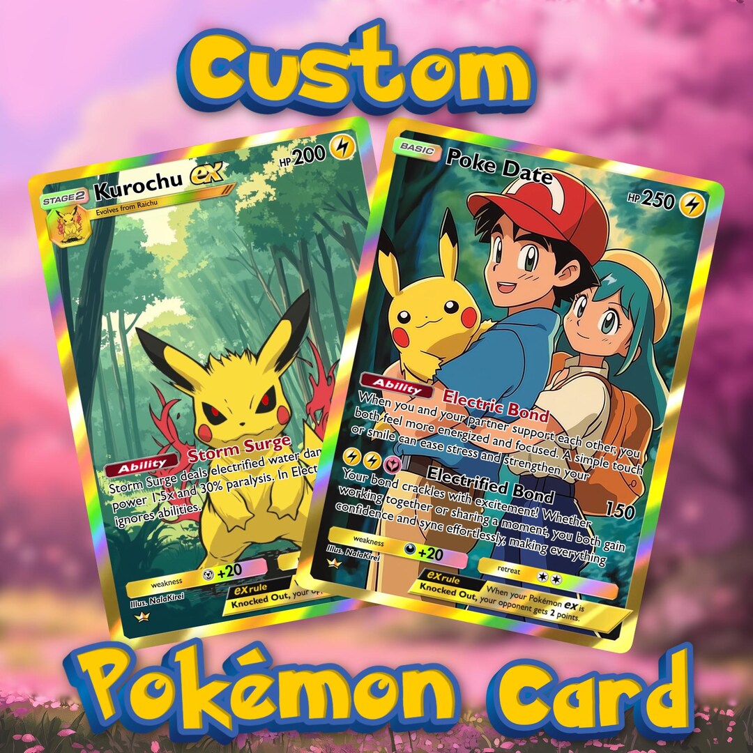 Pokemon Card | Custom Pokemon Card | Personalized Gift | Pokemon Card ...